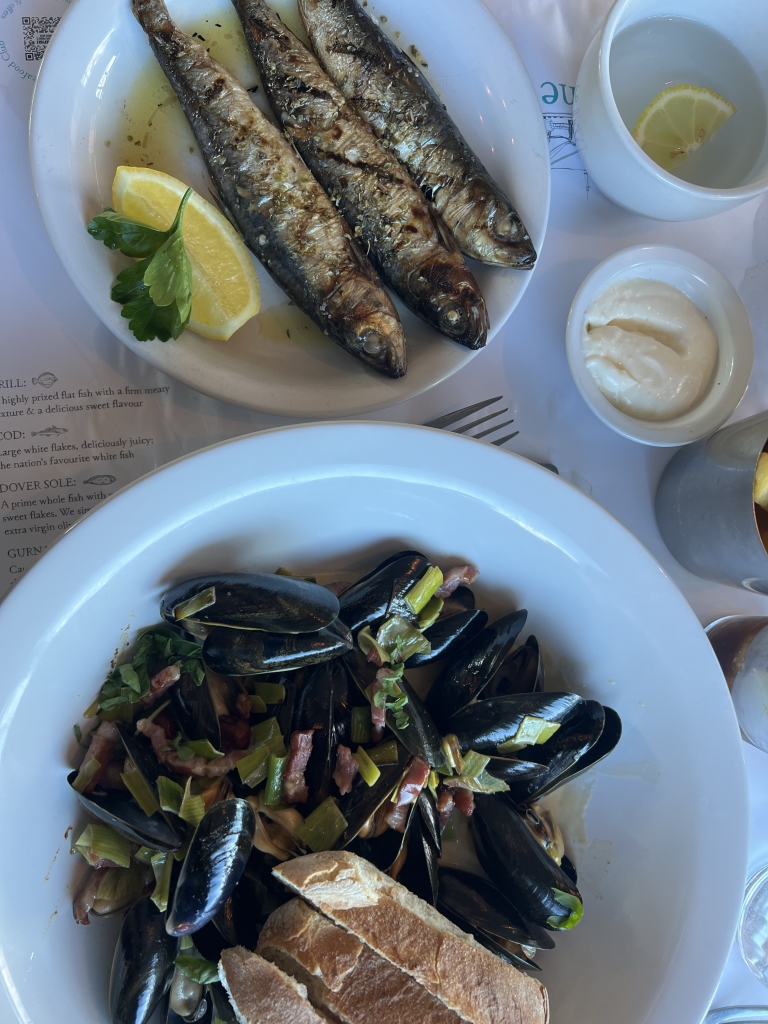 An excellent weekday lunch at Rockfish - Exploring Exeter and ...